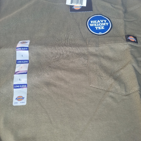 Dickies | Shirts | Genuine Dickies Long Sleeve Work T Shirts Olive ...